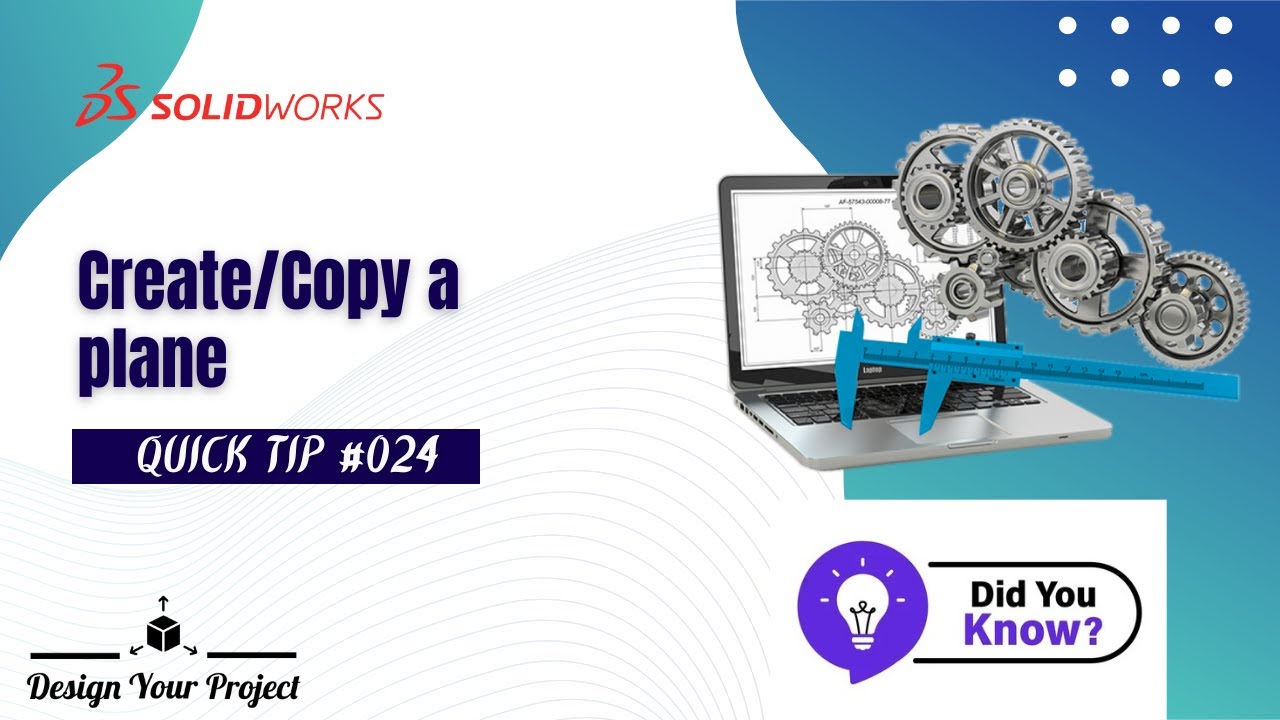 Create/Copy a plane | Quick Part module tips| Tutorial | Tips and Tricks | Shortcut | Solidworks