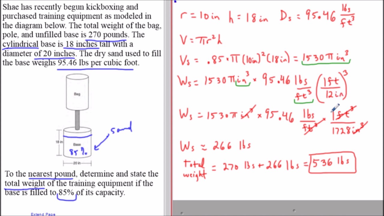 Density Word Problem - Geometry
