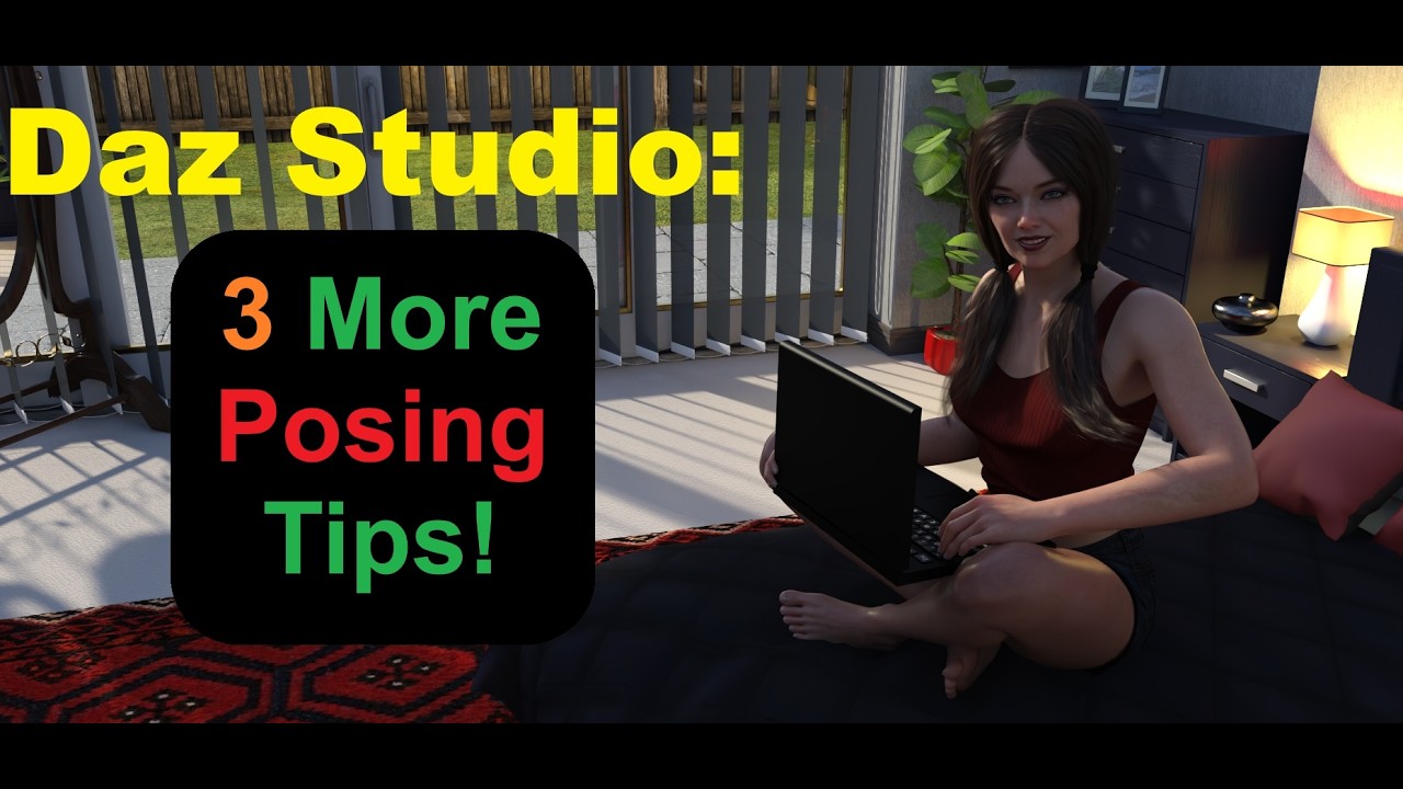 Daz Studio 3 MORE Tips for Posing 1