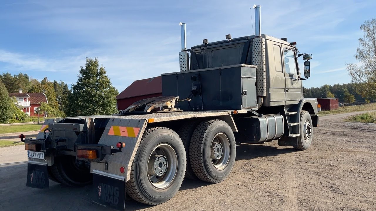Tungdragare Scania 142 E, Köping, Klaravik auktioner