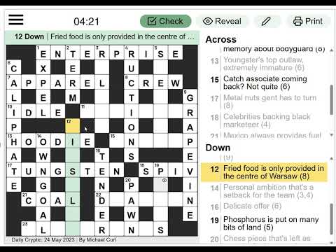Can this Cryptic Crossword be solved in 7 minutes?