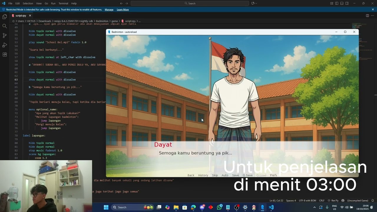 GIM VISUAL NOVEL | Membuat Game Visual Novel Sederhana