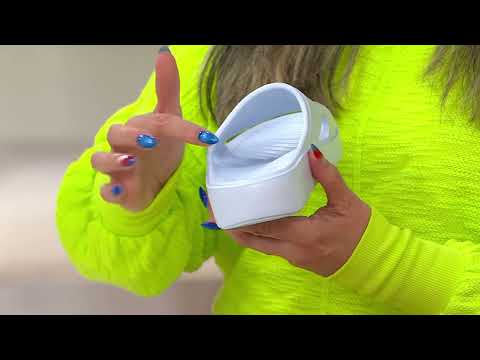 Ryka Recovery Pearlized Slide Sandals - Soothe on QVC