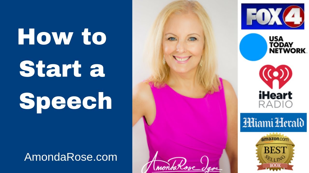 How to Start a Speech with Power and Confidence | AmondaRose