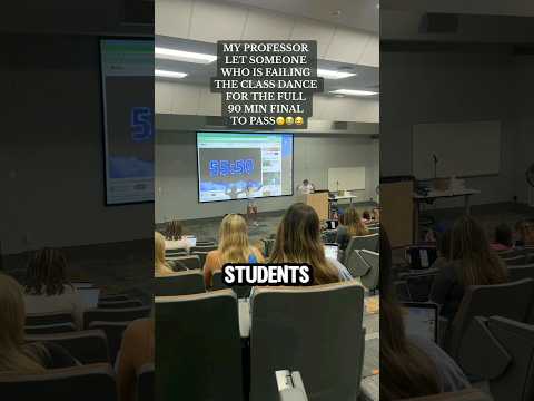 Professor Makes Failing Student Dance for 90 Minutes to Pass Final Exam