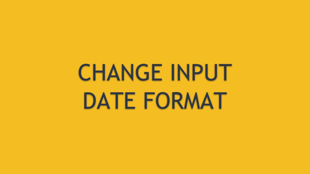 Change input date format with PHP