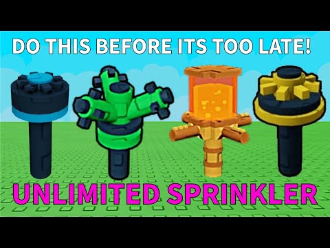 How to Unlimited Sprinkler Method in Grow A Garden