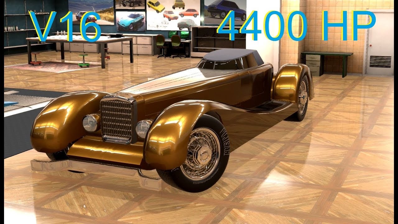 So I Attached A Car To The 4400HP V16 Engine And Tested It In BeamNG!