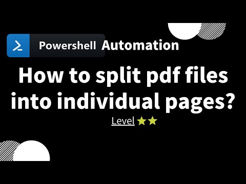 【 PowerShell one-line tips】How to split pdf filesinto individual pages? (Level 2)