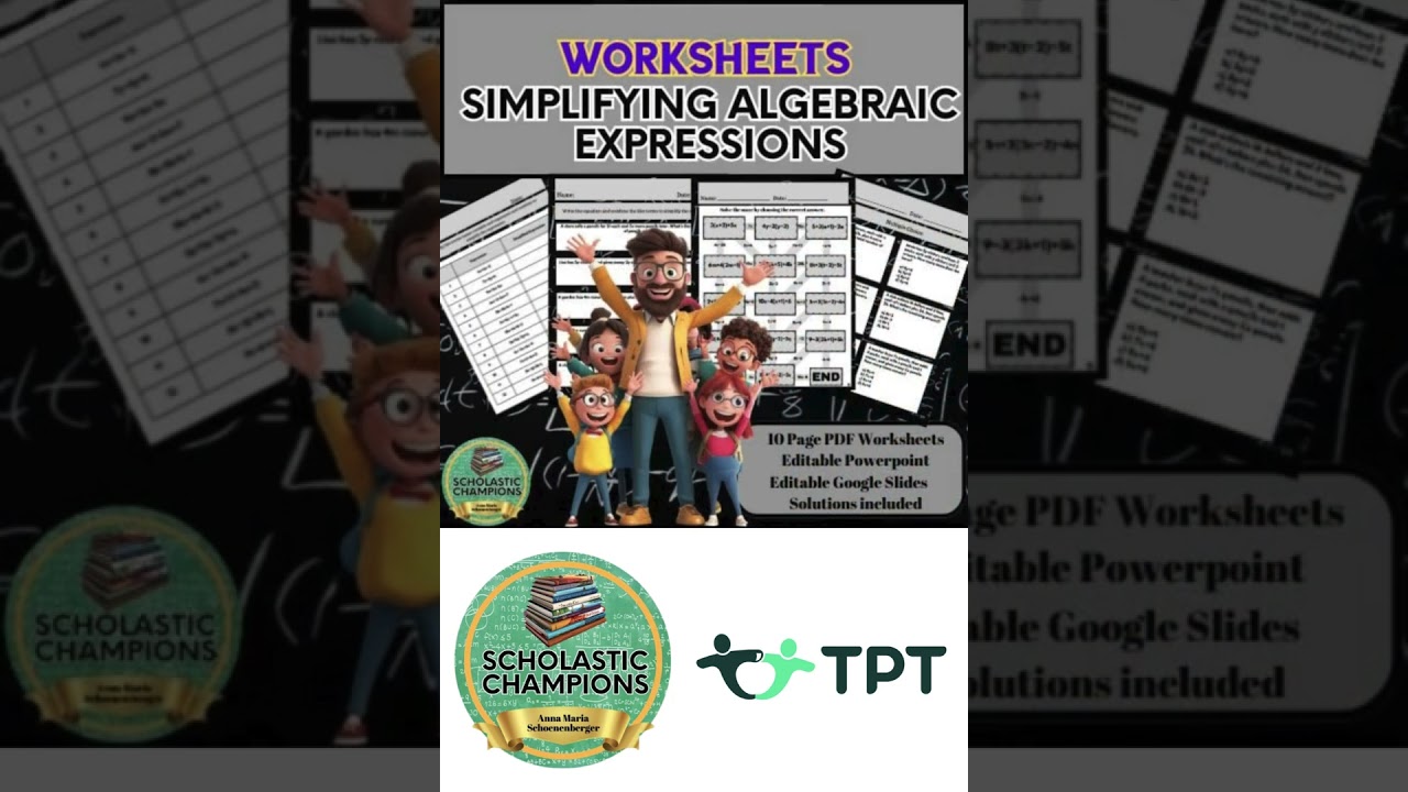 Simplifying Algebraic Expressions Unit Bundle