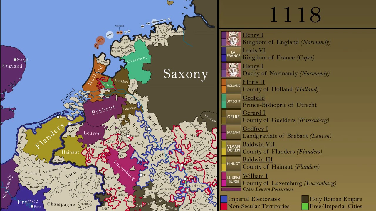 The History of the Netherlands (Low Countries): Every Year