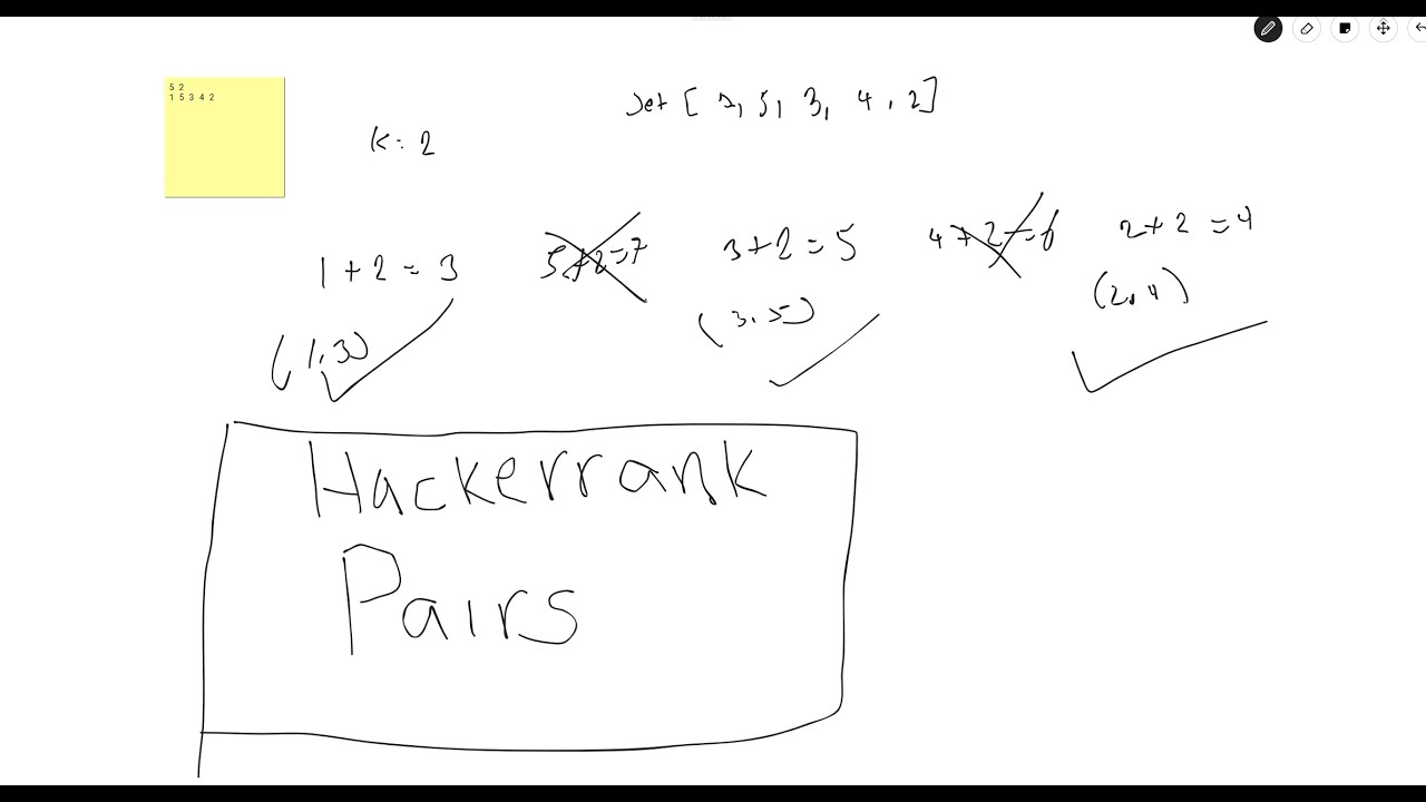 Hackerrank: Pairs