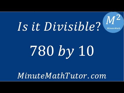 Is 780 divisible by 10?