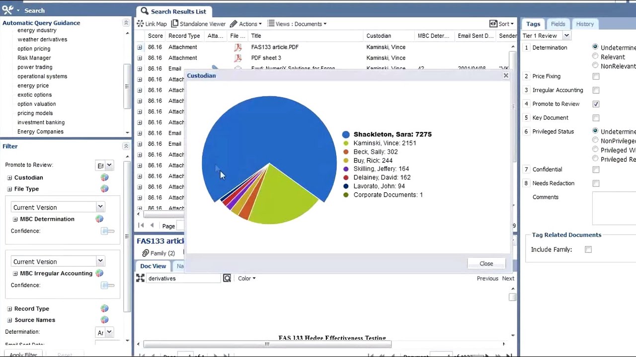 HP eDiscovery demo