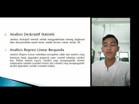 STATISTIK DESKRIPTIF KUANTITATIF, REGRESI LINEAR BERGANDA