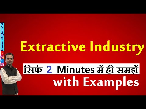 Extractive Industry Class 11 | Meaning and Examples of Extractive Industry | Business Studies