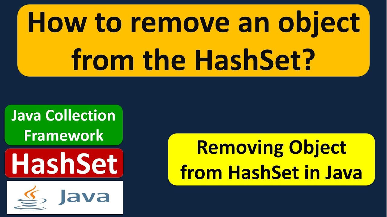 How to remove an object from the HashSet? | HashSet (Remove Object) | Java Collection Framework
