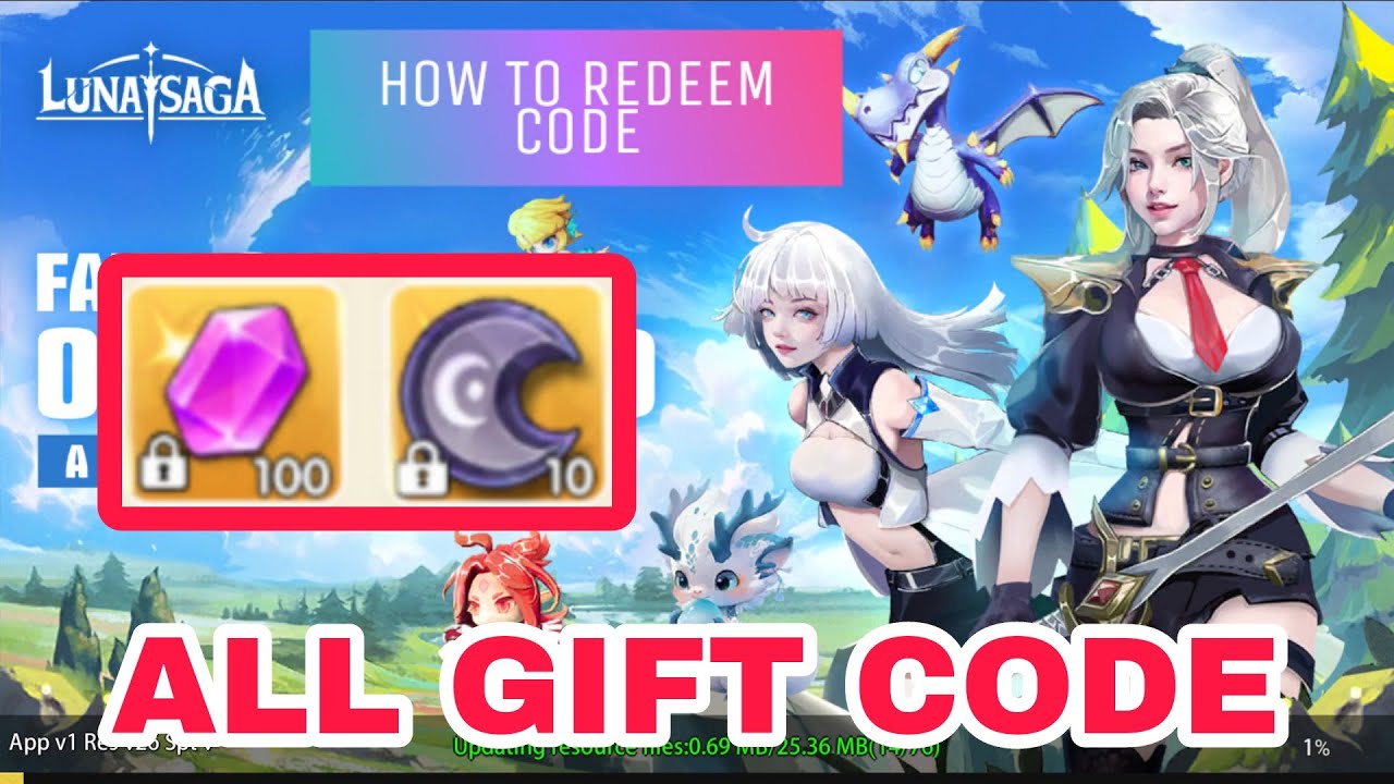 [ Gift Code ] Luna Saga All gift code - how to redeem code