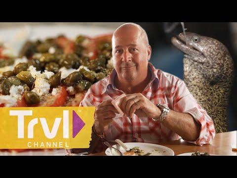 Doing the Impossible: Catching Fish in Cyprus | Bizarre Foods with Andrew Zimmern | Travel Channel