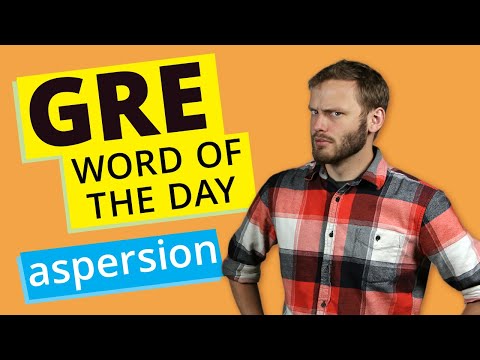 GRE Vocab Word of the Day: Aspersion | GRE Vocabulary