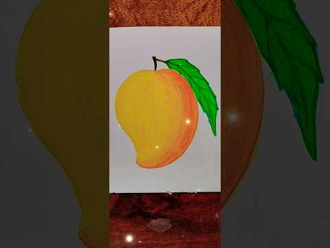 How to colour Mango 🥭 with water colour#shorts