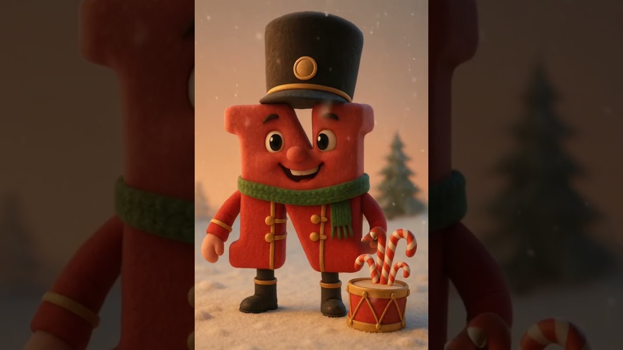 Christmas Alphabet Song for Kids – Letters K to O! | Kiss, Lights, Mittens, Nutcracker & Ornament