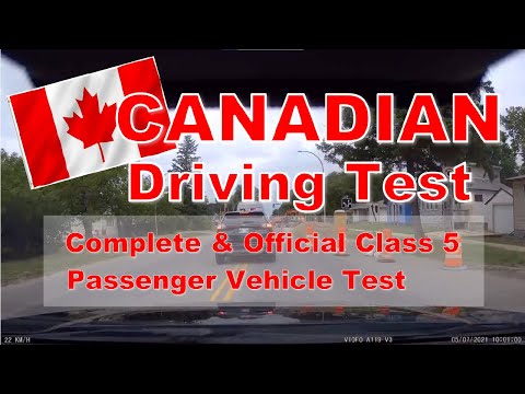 Canadian Driving Test - Official MPI DMV Class 5 - Relax and PASS!