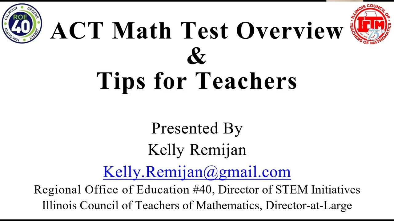 ACT Math Test Overview & Tips for Teachers (3/9/2026)