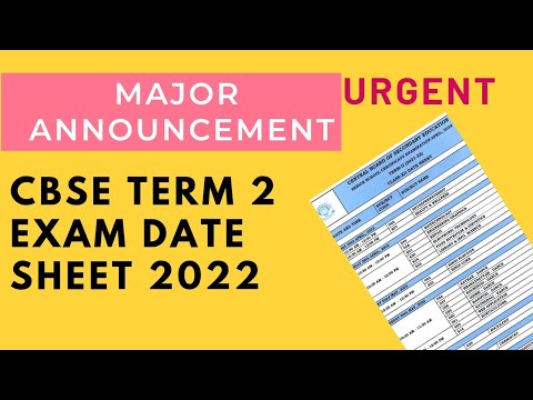 CBSE TERM 2 EXAM DATE SHEET 2022 class 12| CBSE TERM 2 BOARD EXAMS TIME TABLE |Falcon Fabian Academy