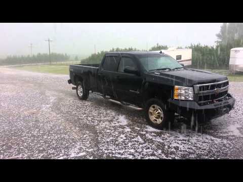 Hail storm out in Airdrie