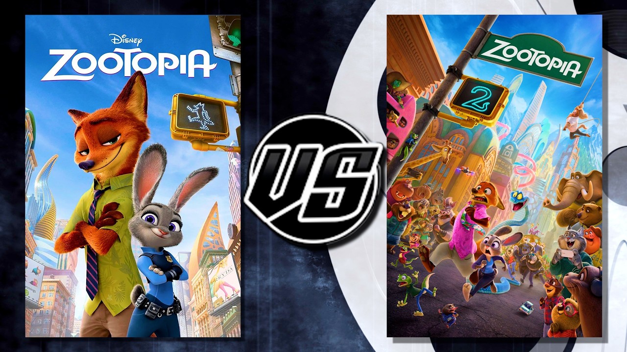 Zootopia (2016) VS Zootopia 2 (2025)
