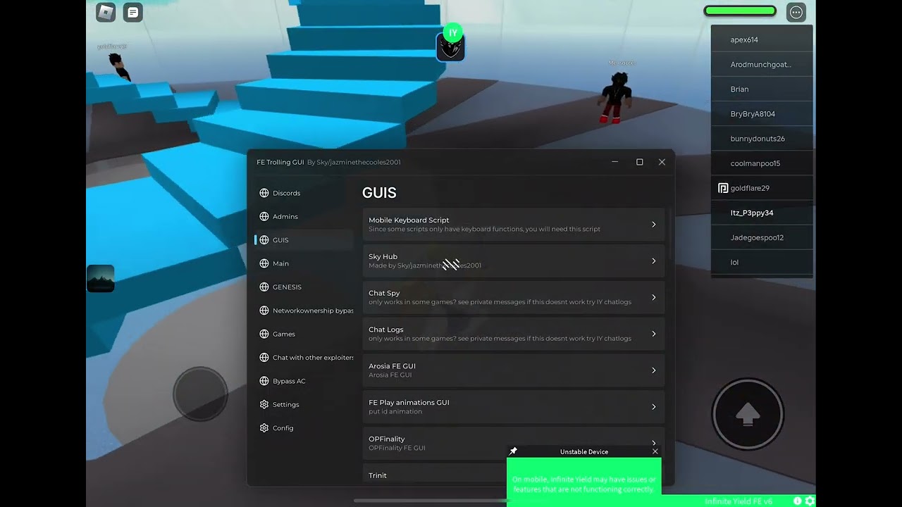 Roblox Script Showcase  | Fe Trolling GUI by sky | Universal script