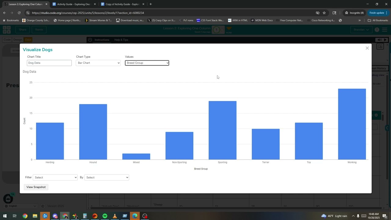 U5L2 - Exploring One Column Code.org