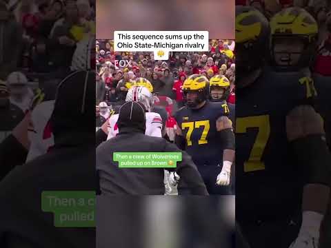 The rivalry between Michigan vs. Ohio State is REAL 😤 #shorts