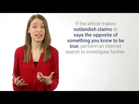 Assess Source Credibility