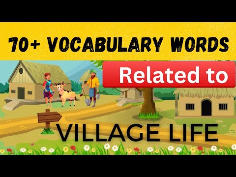 70+ Vocabulary words related to Village life | #Englishwords #ielts #vocabulary