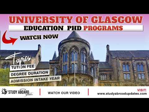 University Of Glasgow Education PHD Programs