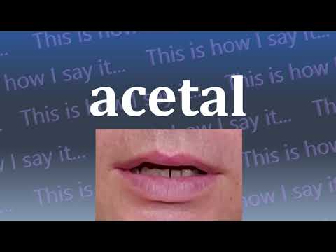 This is How I Say...acetal