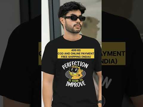 PERFECTION Premium Printed Round Neck Cotton T-Shirts | Rs 499 Only|Free Shipping (india)| Hurry Up!