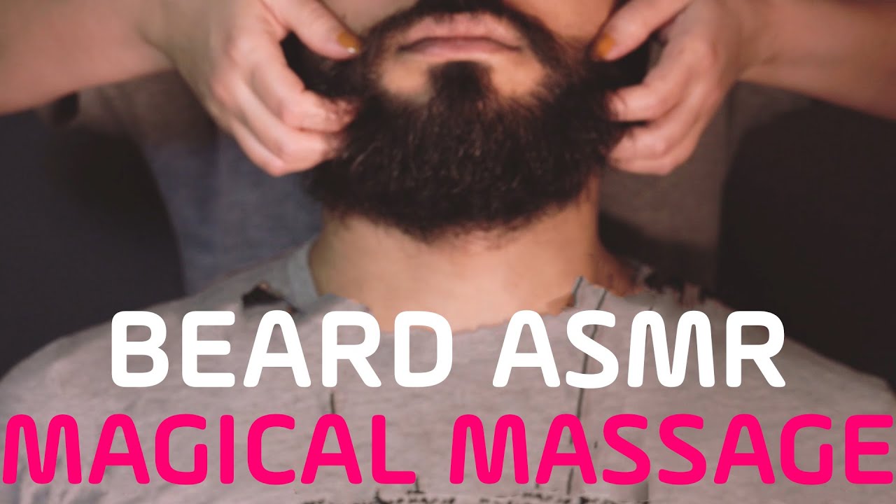 ASMR 1 Hour 🧔🏻Beard Massage Scratching, Combing, Massage & Relaxing Personal Attention ❤️Barber Asmr