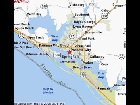 map of Panama City Florida