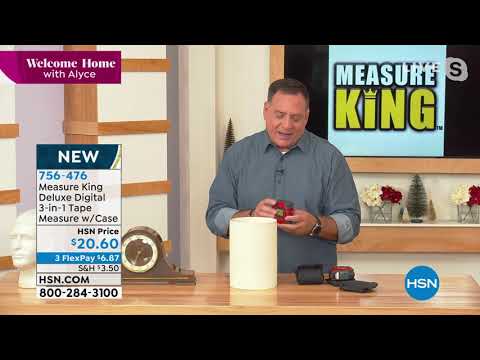 Measure King Deluxe Digital 3in1 Tape Measure with Case