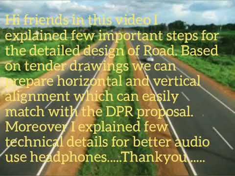 Steps for Detailed Design of Road.....1