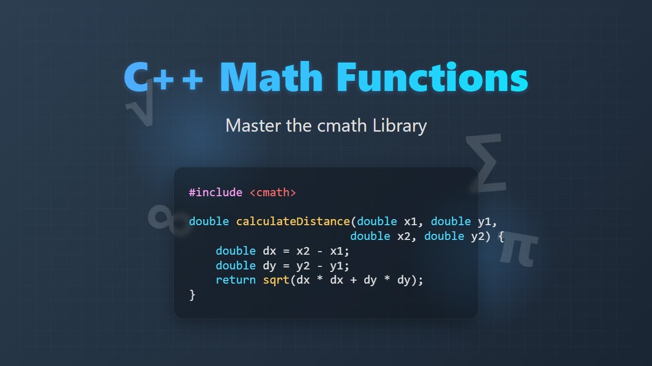 C++ Math Functions for Beginners: cmath Library Tutorial