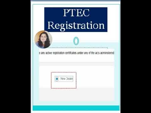 Apply PTEC. How to Apply for PTEC Registration