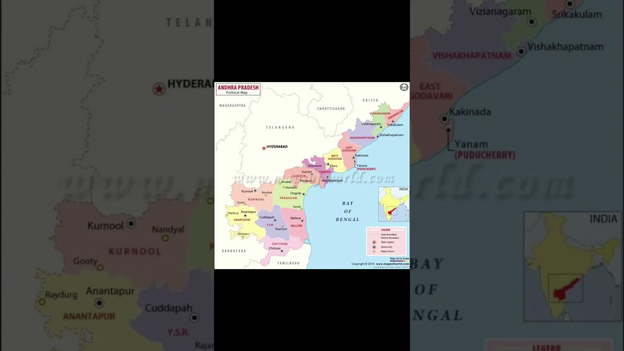 Andhra Pradesh Political Map 🗺️👥