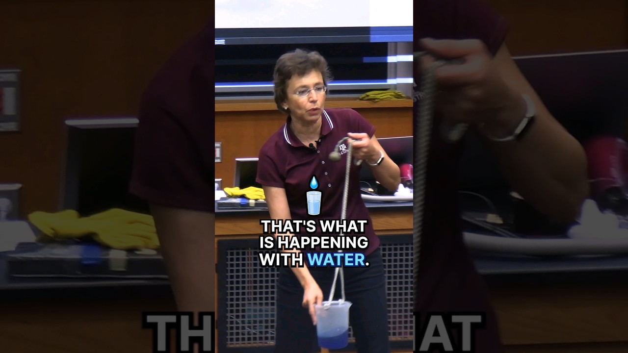 Water defies gravity. But how?! 💧👍 #shorts #DrTatiana #science