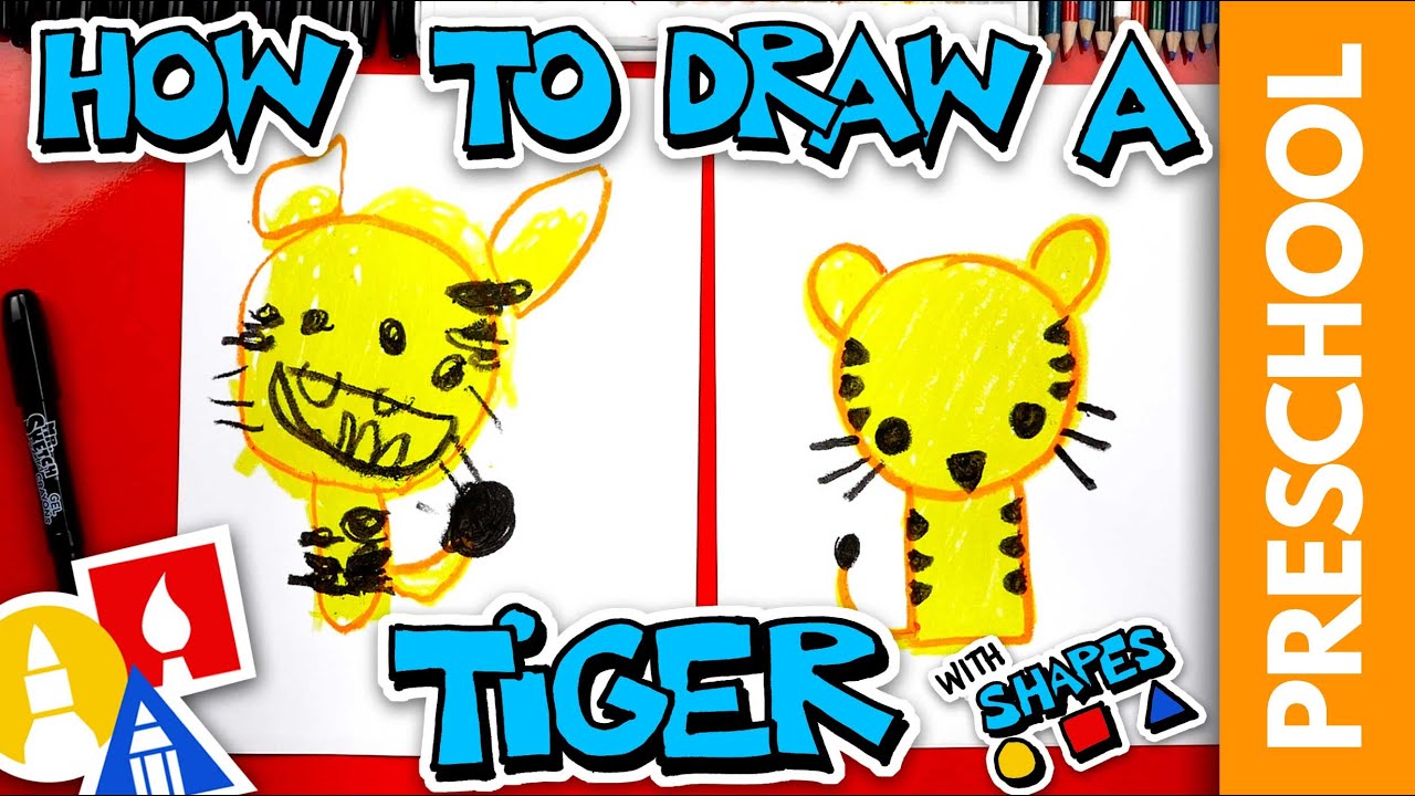 How To Draw A Tiger - Preschool