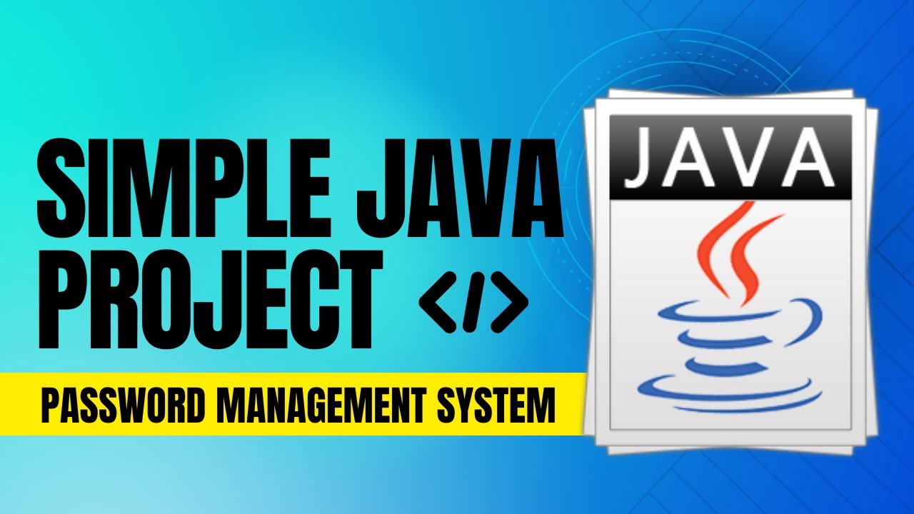 Password Management System | Simple Java Windows Application