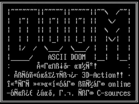 Steam Community :: Video :: (ascii doom) can you defeat all the text ...